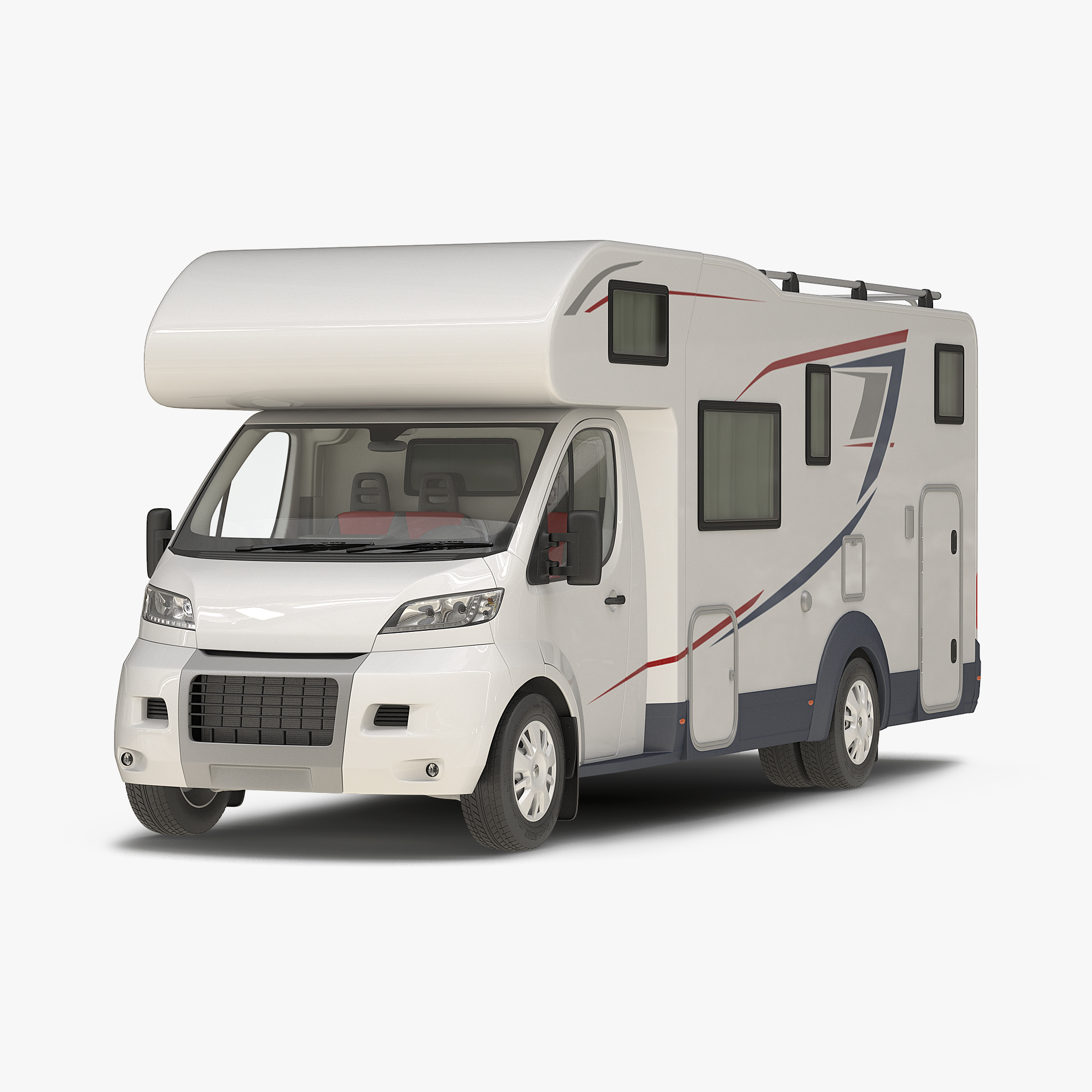 3d model motorhome generic simple interior