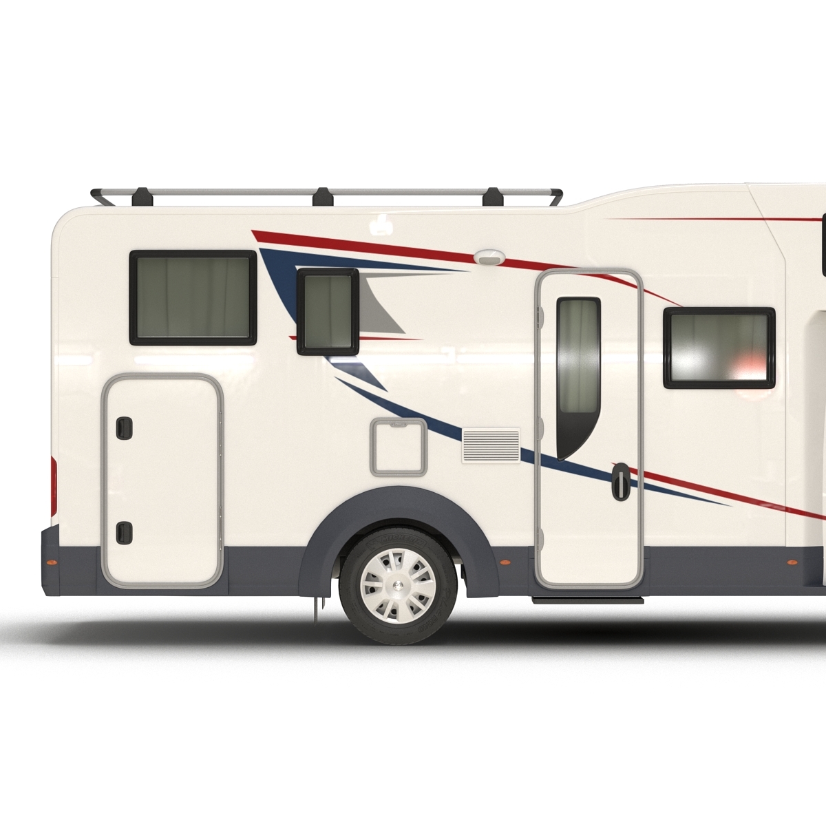 3d model motorhome generic simple interior