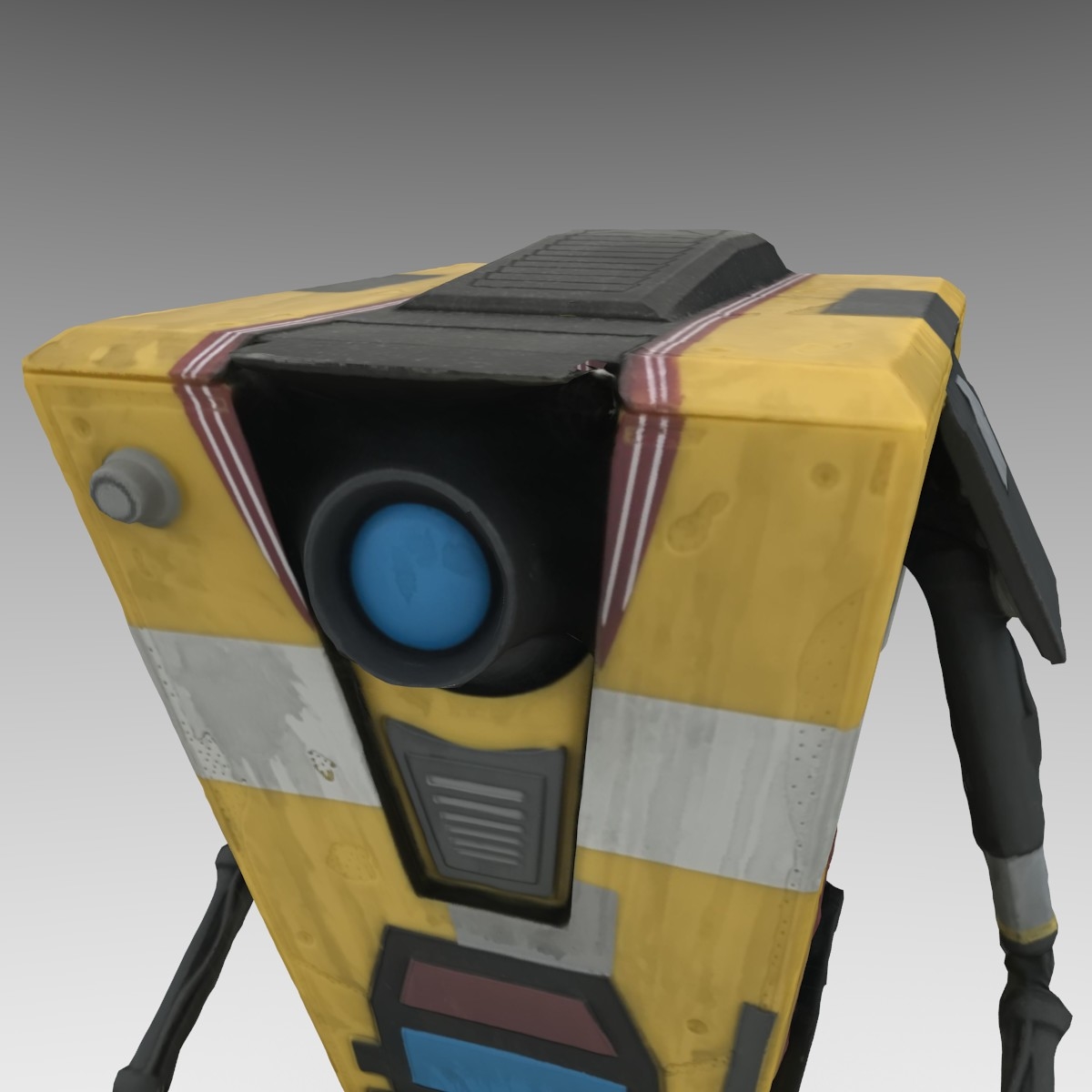 3d claptrap figurine borderlands model