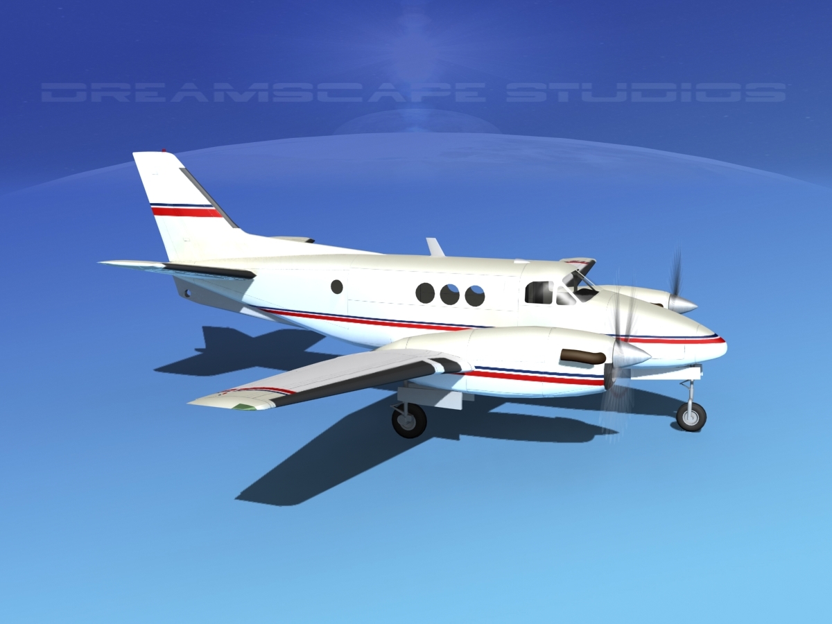 3d propellers beechcraft c100 king air model