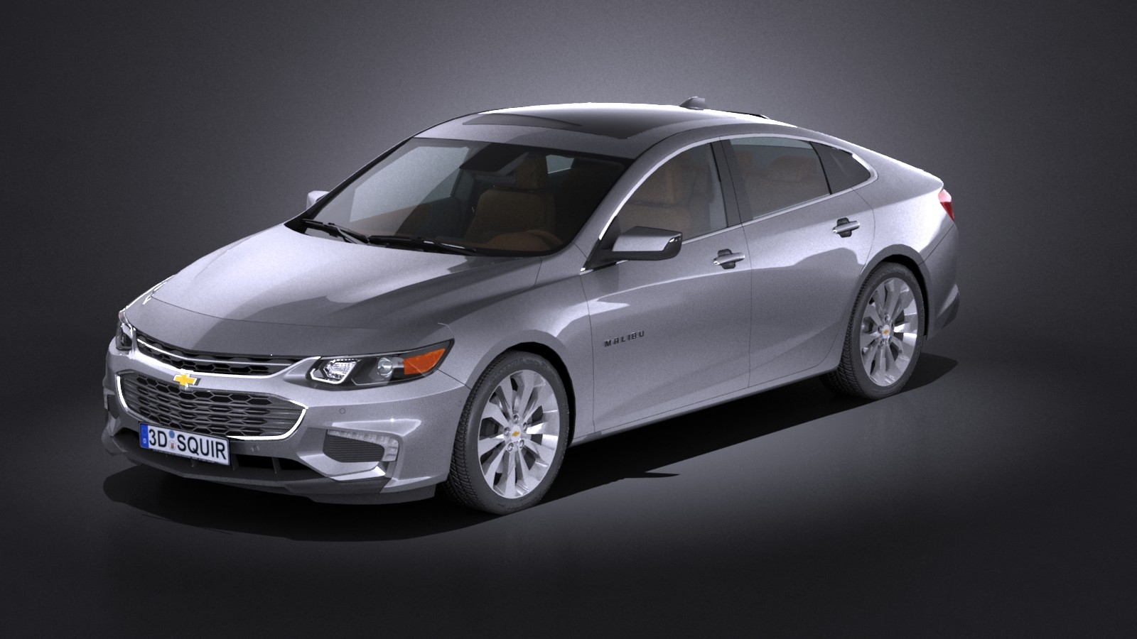 3d model chevrolet malibu 2017