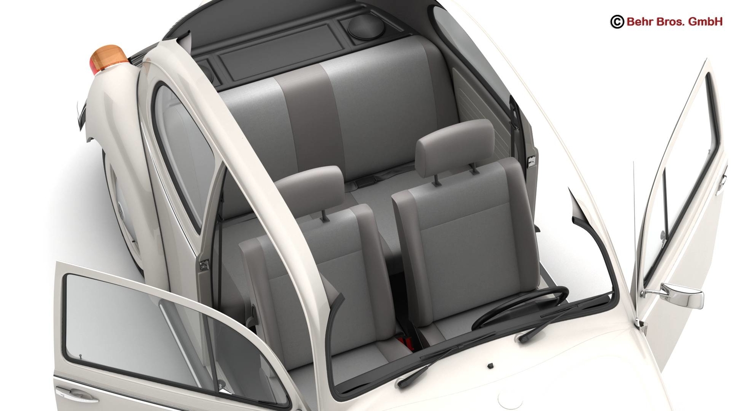 3d model volkswagen beetle 2003