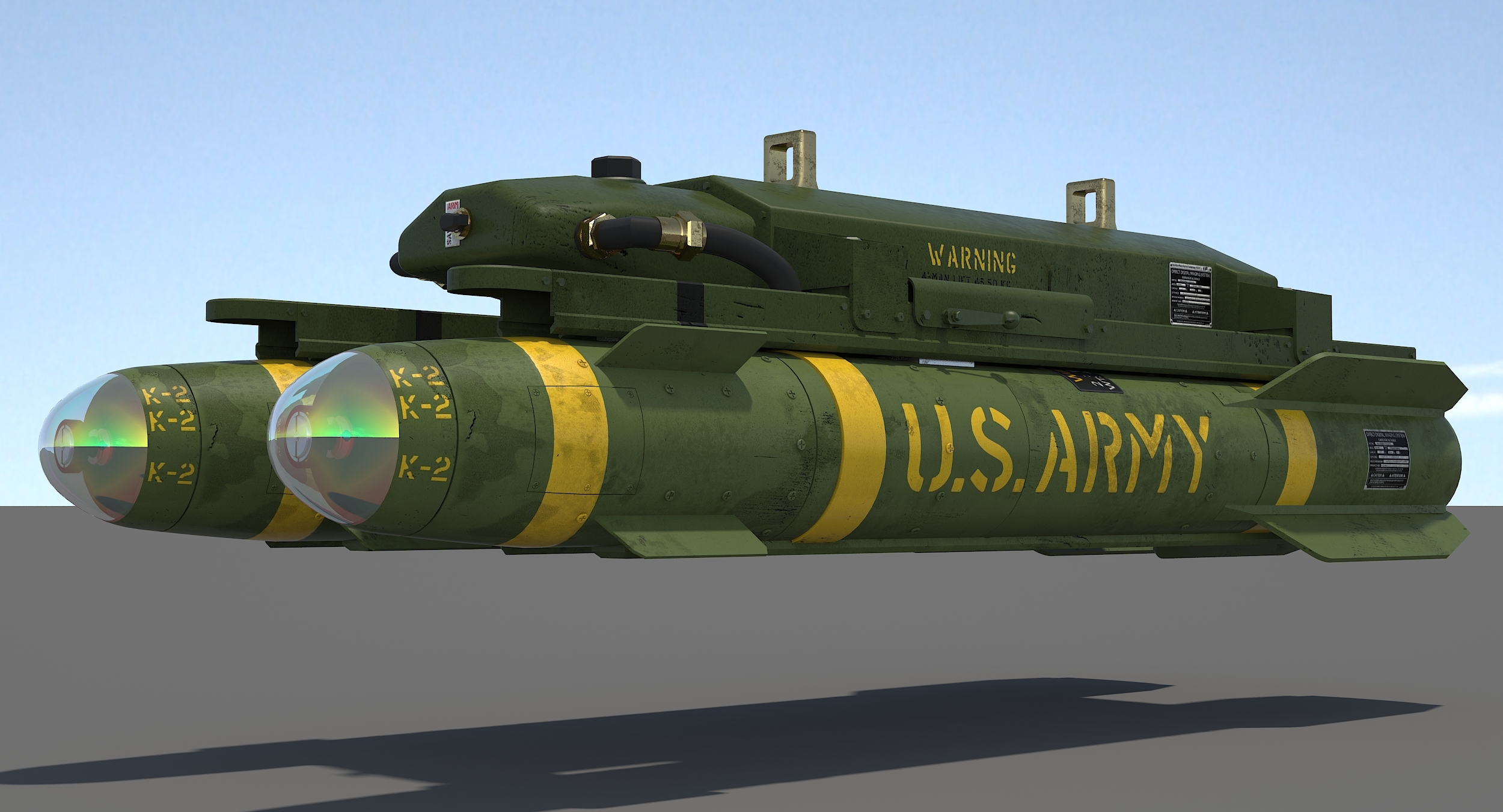 3d agm-114 hellfire missile