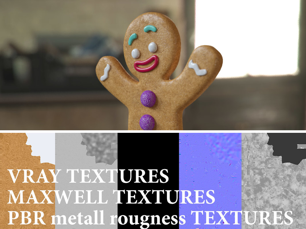 3d rendered maxwell pbr model