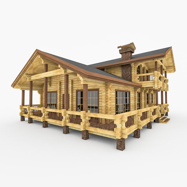Log Cabin 3D Models for Download | TurboSquid