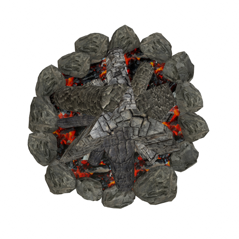 bonfire 3d model