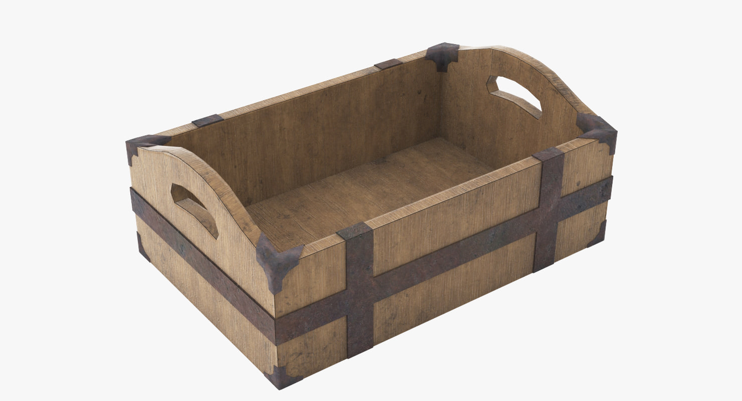 asset medieval box 3d model