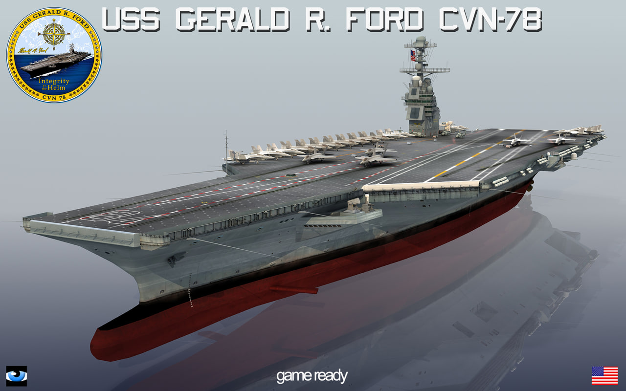 3d uss gerald r cvn-78
