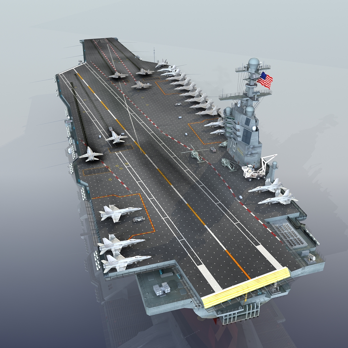 USS Gerald R. Ford CVN-78号3D模型 - TurboSquid 1097727
