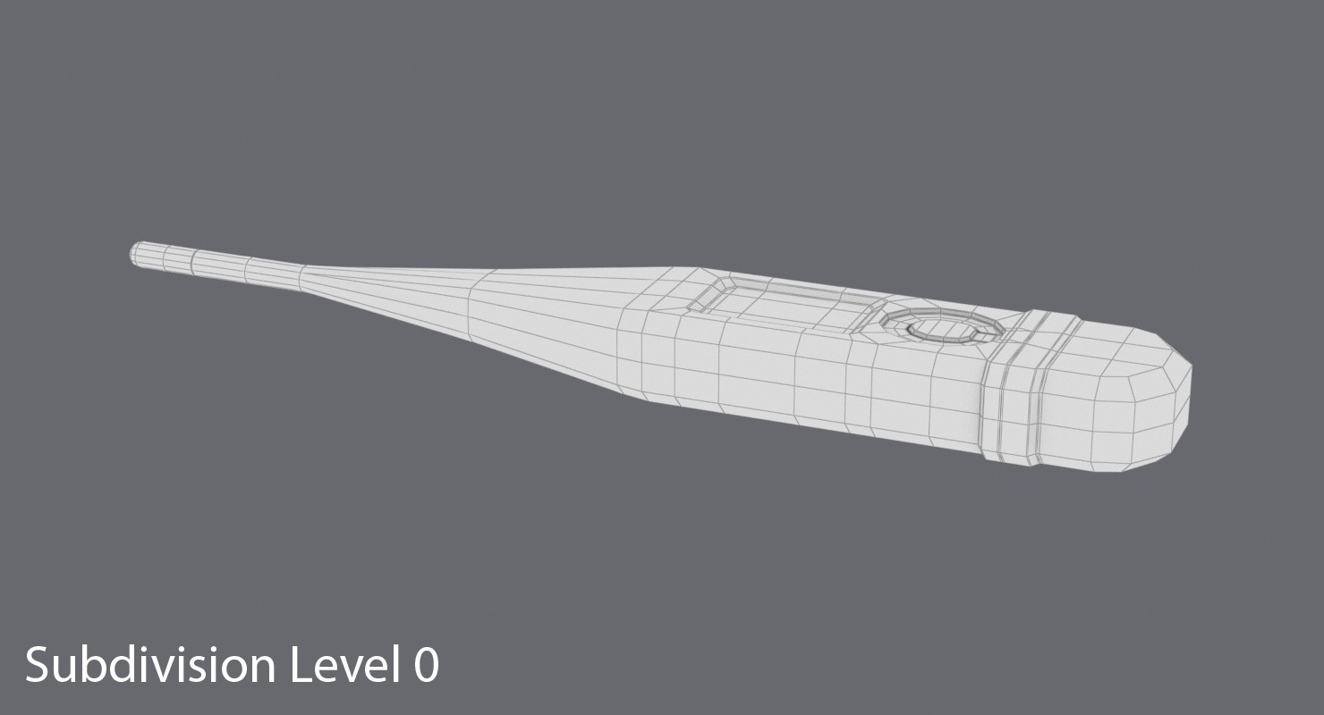 3d max digital thermometer