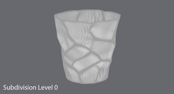 3d model white ceramic cup