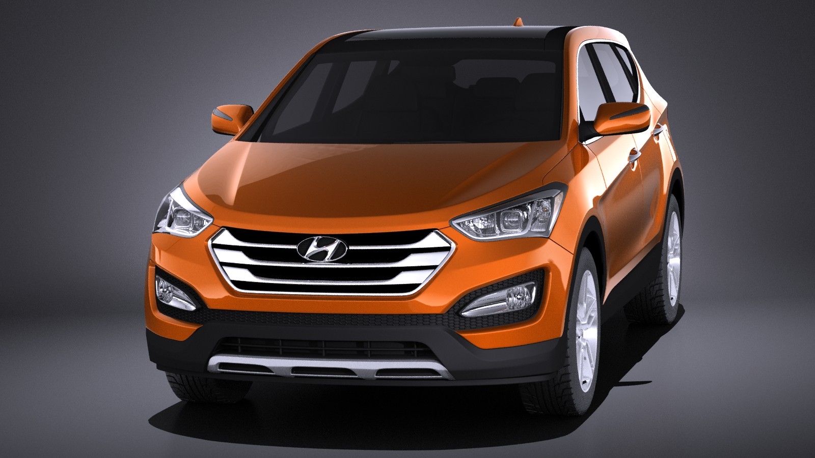 hyundai santa fe 3d max