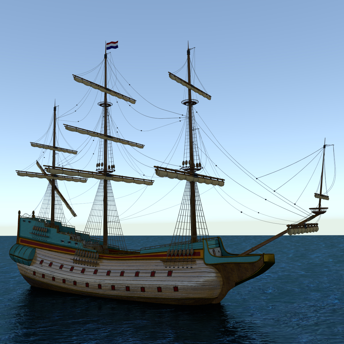 voc-ship 3d model