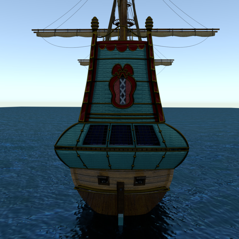 voc-ship 3d model