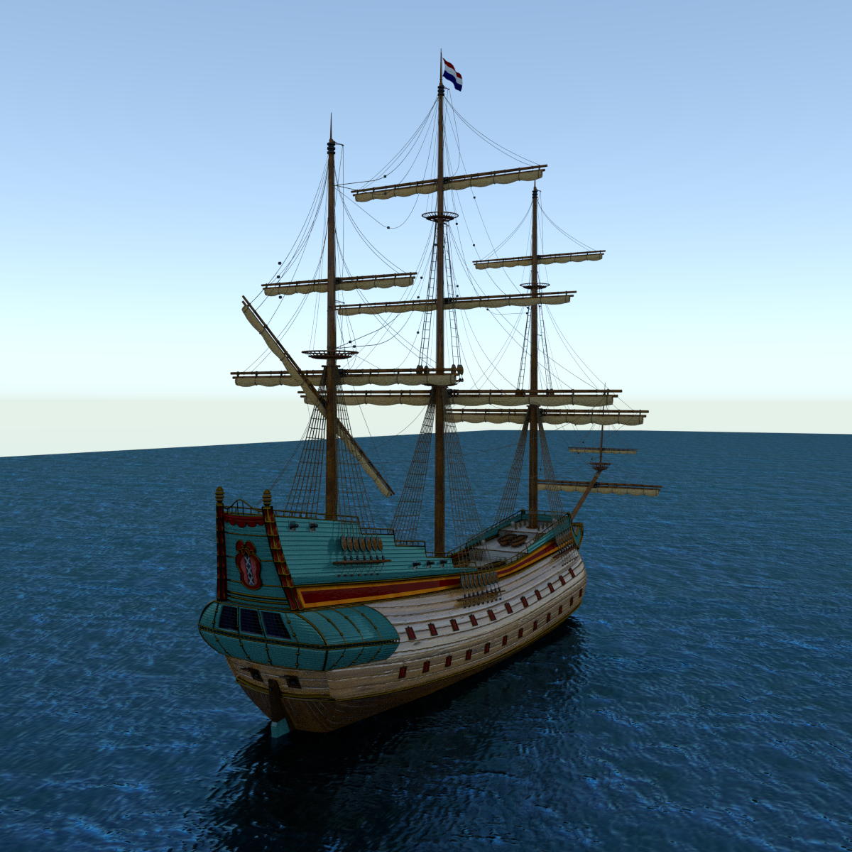 voc-ship 3d model