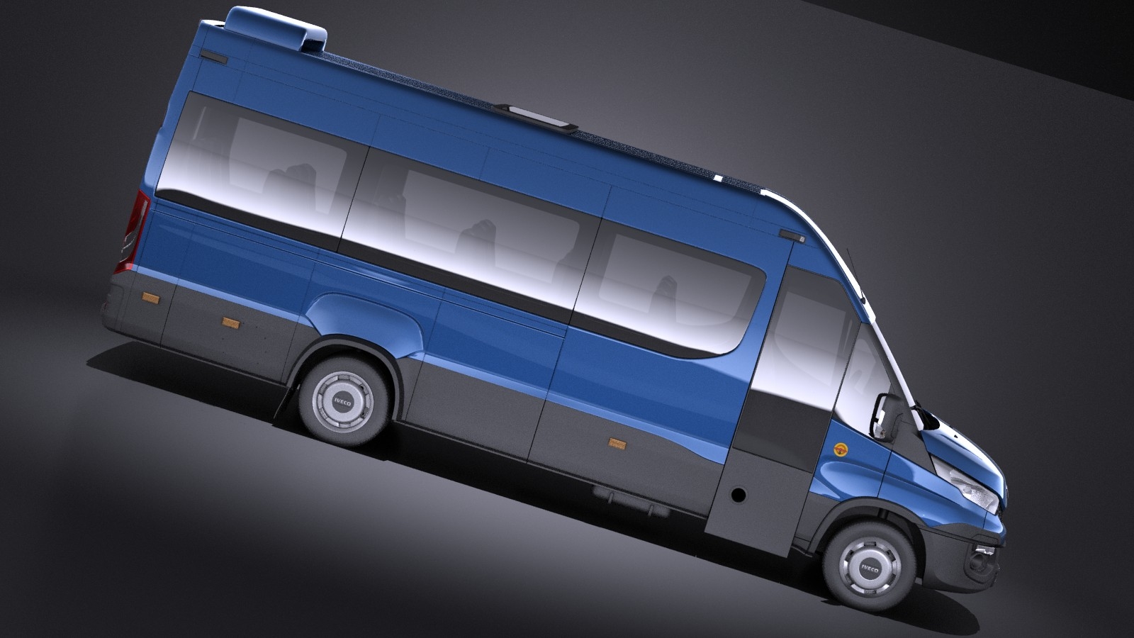 minibus bus iveco 3d c4d
