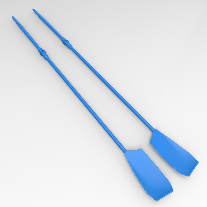 3d model professional rowing oars