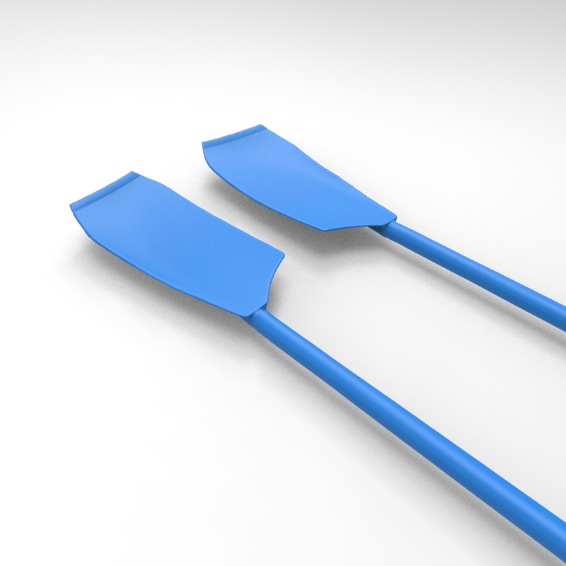 3d model professional rowing oars