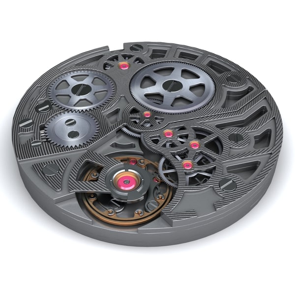 Watch Movement 3D Models for Download | TurboSquid