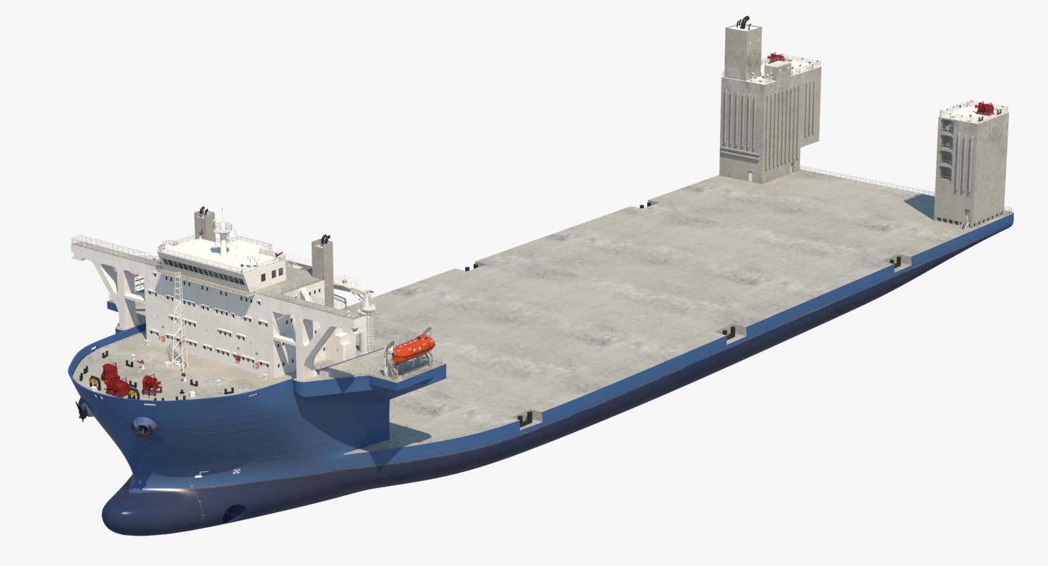 heavy lift vessel 3d max