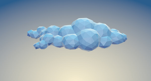 beautiful clouds polys 3d max