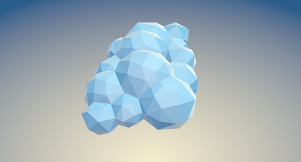 beautiful clouds polys 3d max