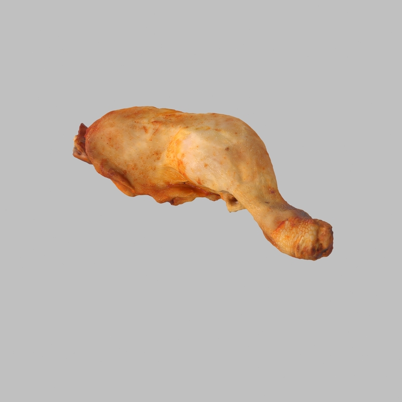 roasted chicken leg 3d model