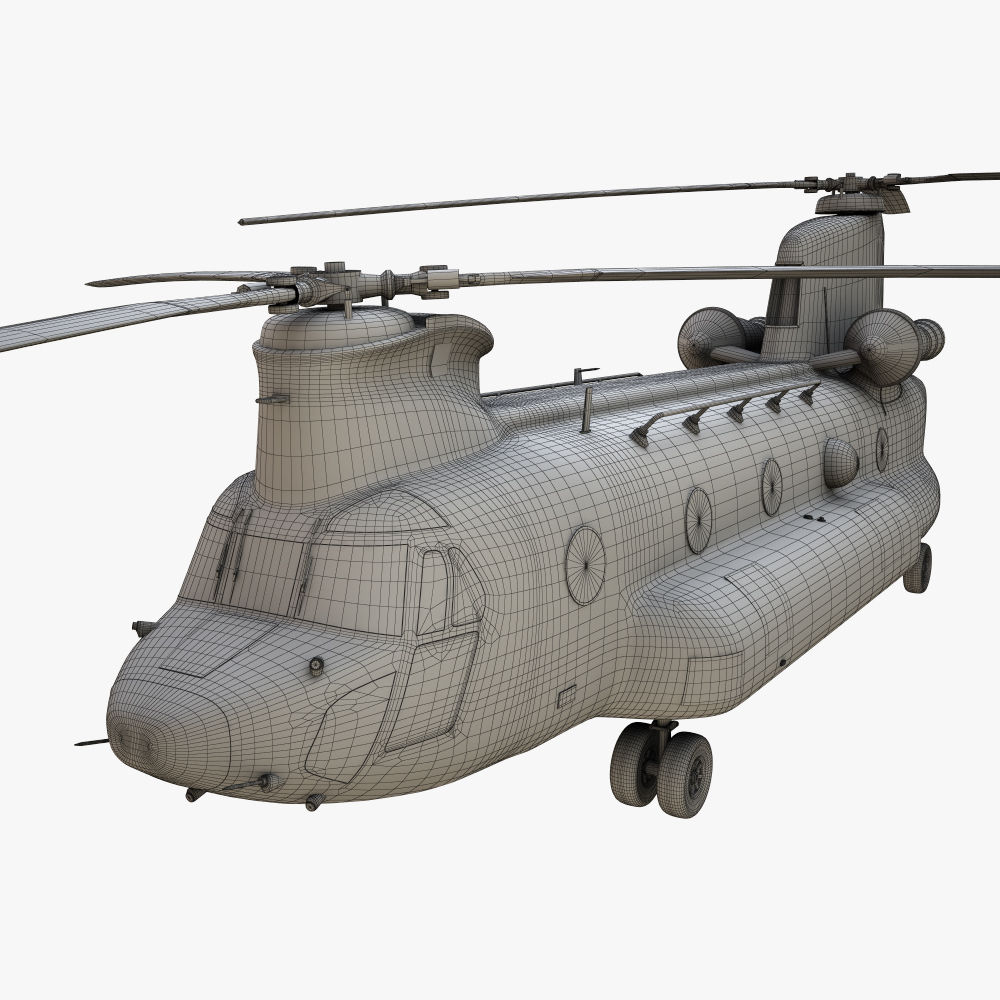 boeing ch-47 chinook 3d model