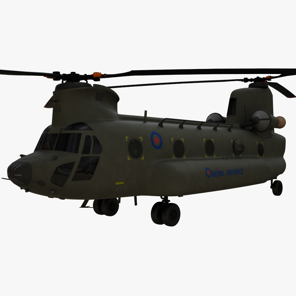 boeing ch-47 chinook 3d model