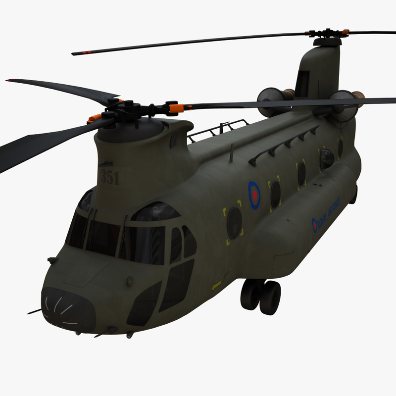 boeing ch-47 chinook 3d model