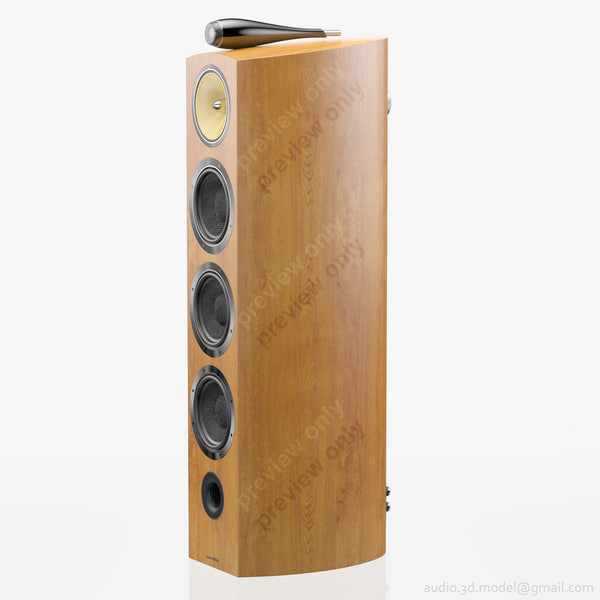 floorstanding bowers wilkins 803 3d max