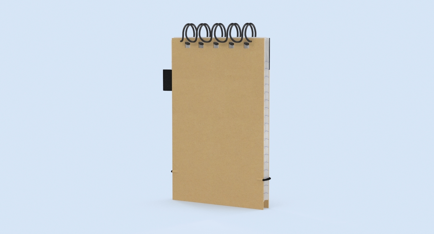 3d note notepad model