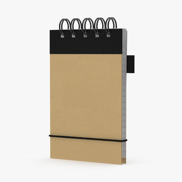 3d note notepad model