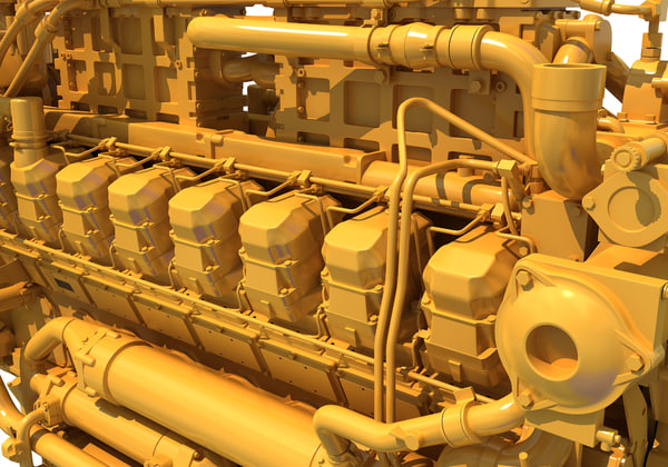 heavy duty engine 3d 3ds