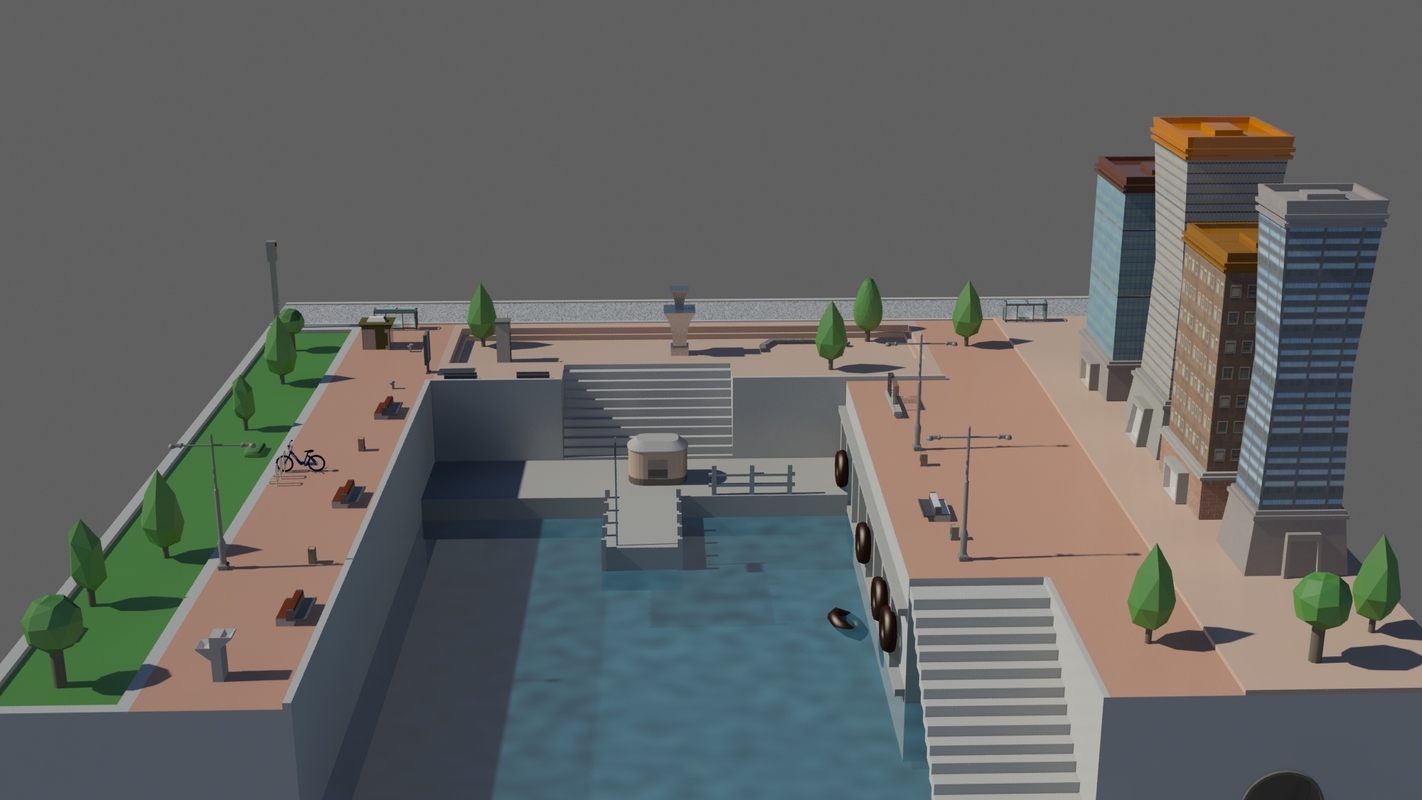 3d city environment