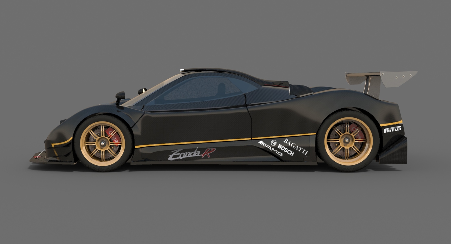 3d pagani zonda r