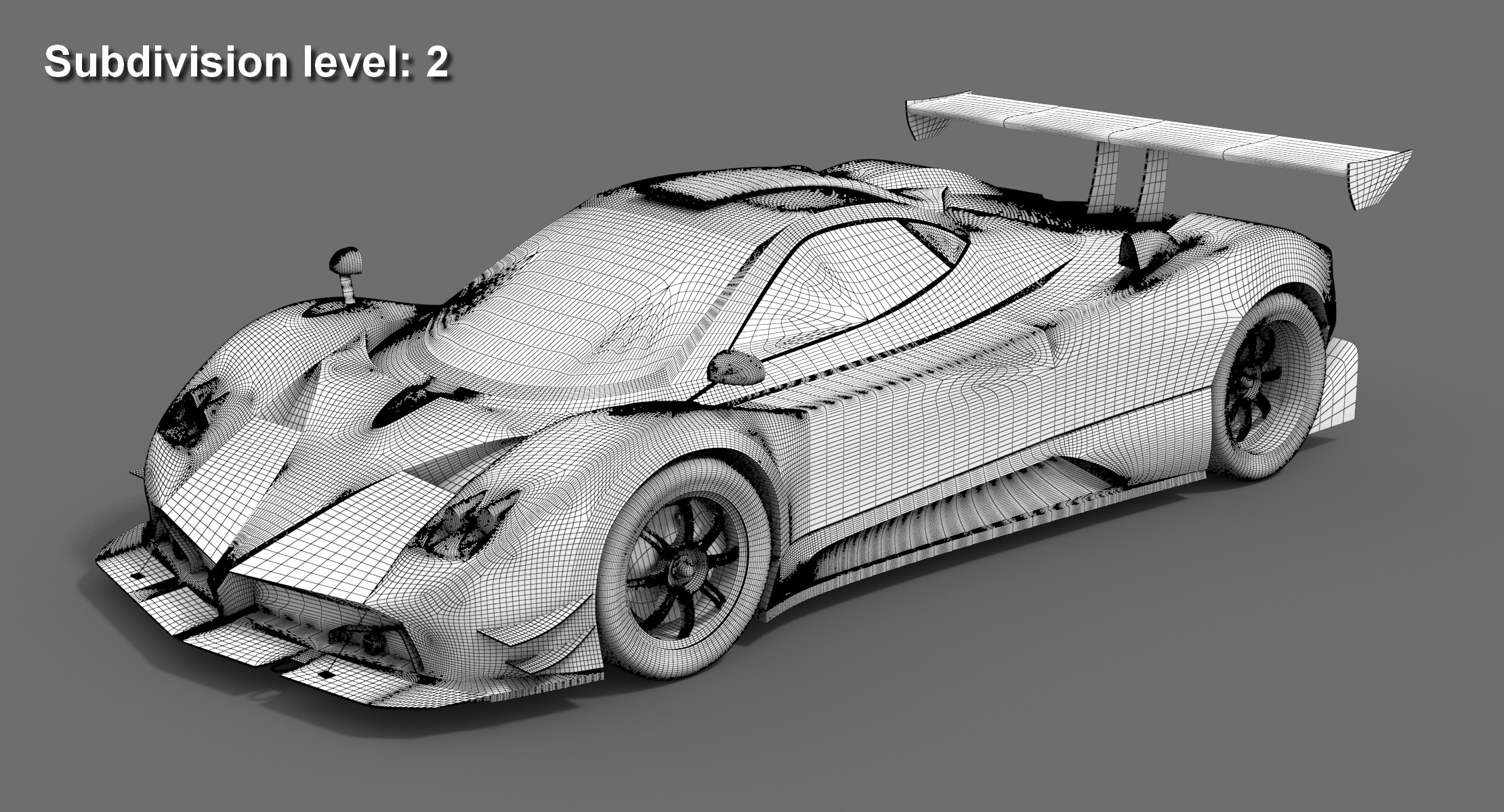 3d pagani zonda r