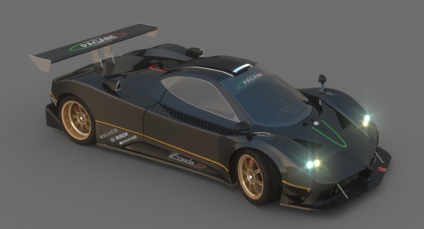 3d pagani zonda r