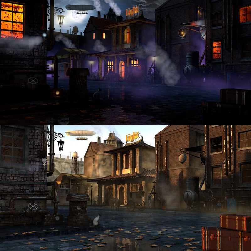 scenes steampunk 3d c4d
