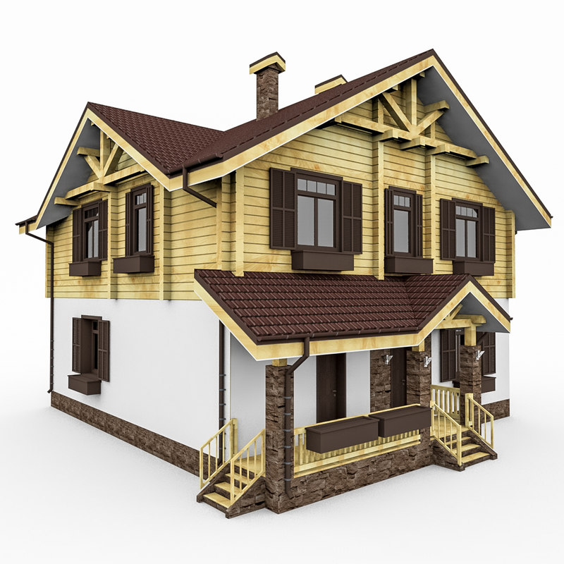 house chalet 3d model