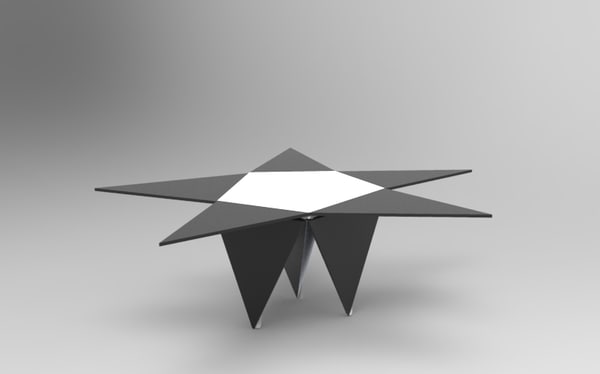 3d starry modern coffee table