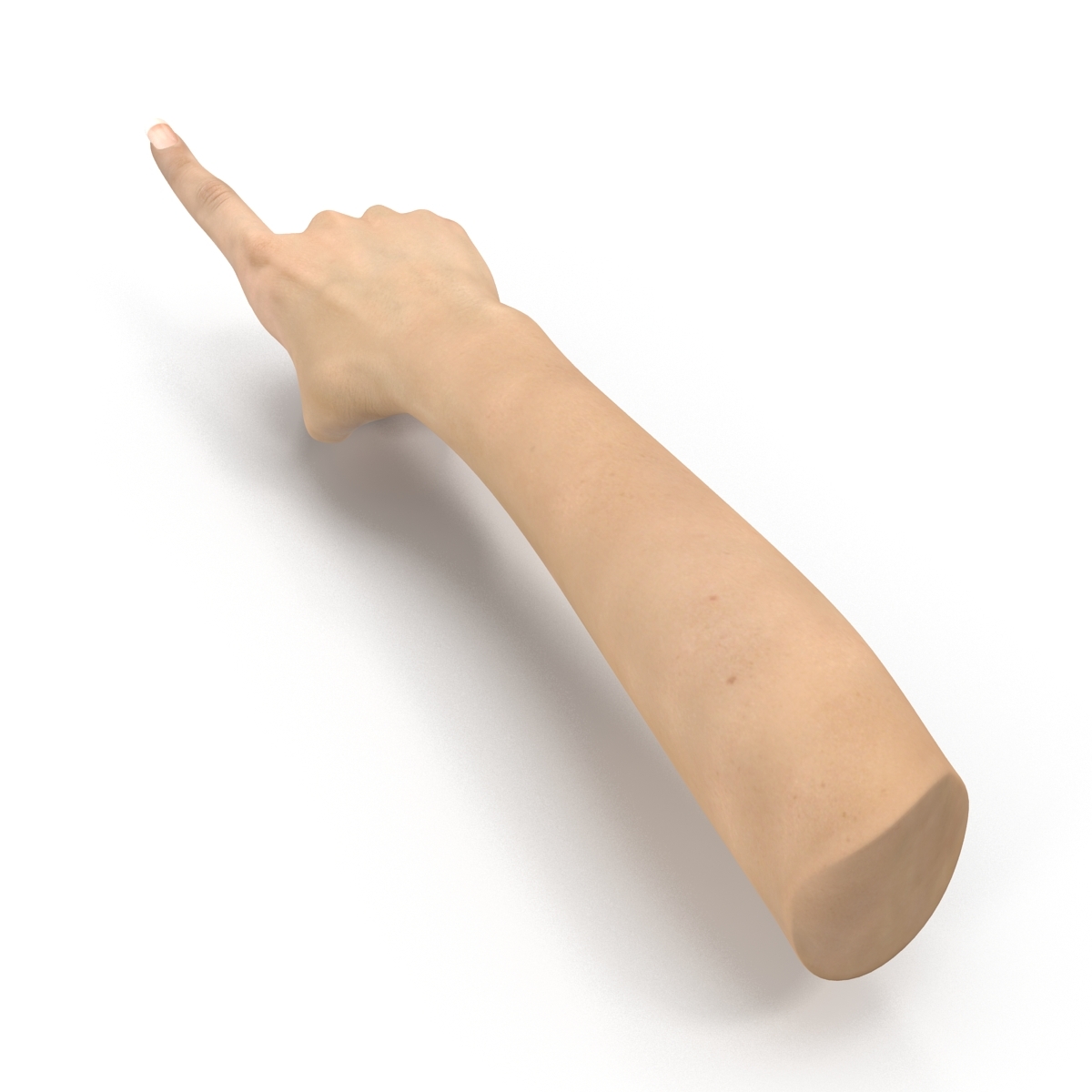 3d model female hand 3 pose