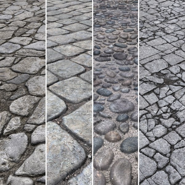 Texture pavement medieval paving