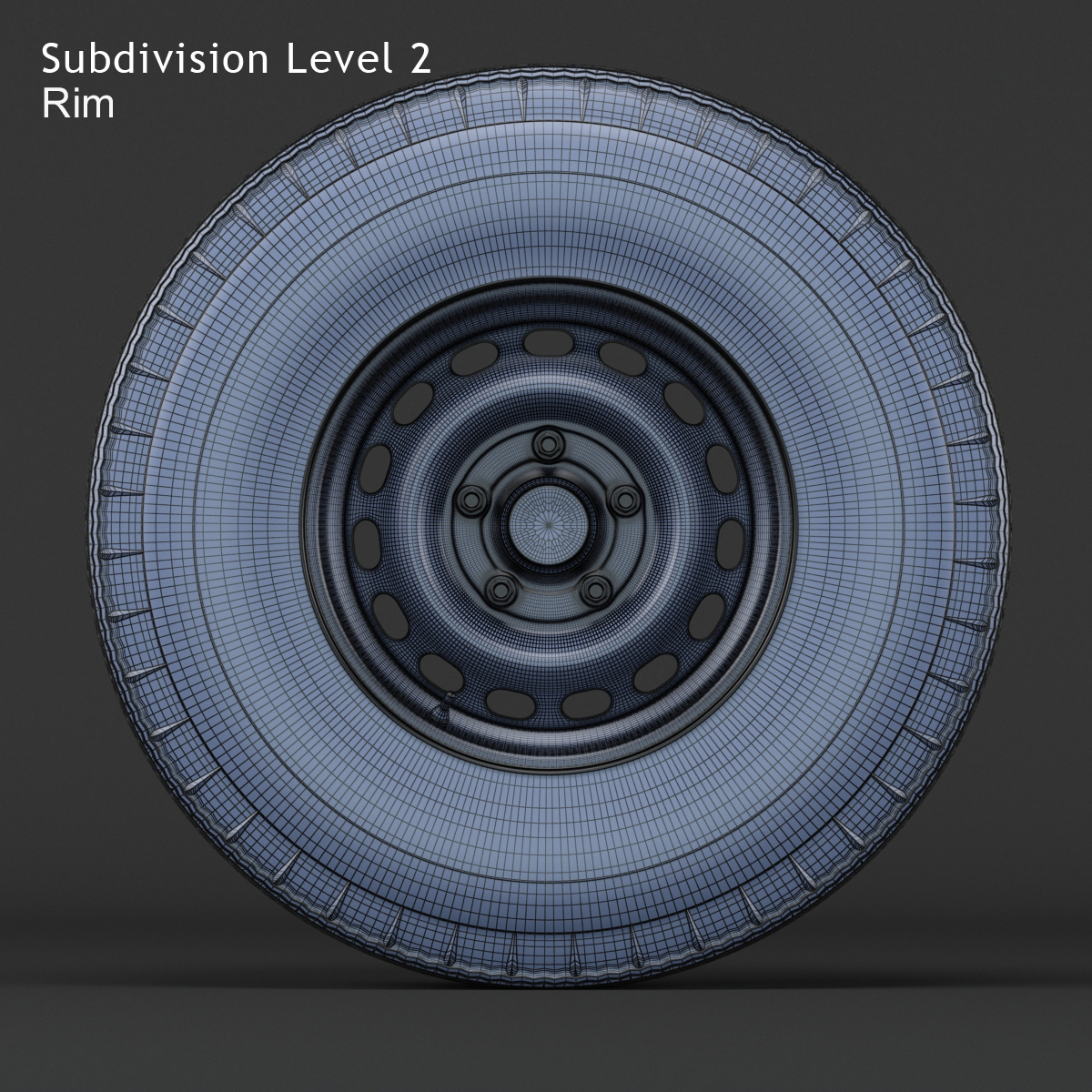 3d model wheel tire classic