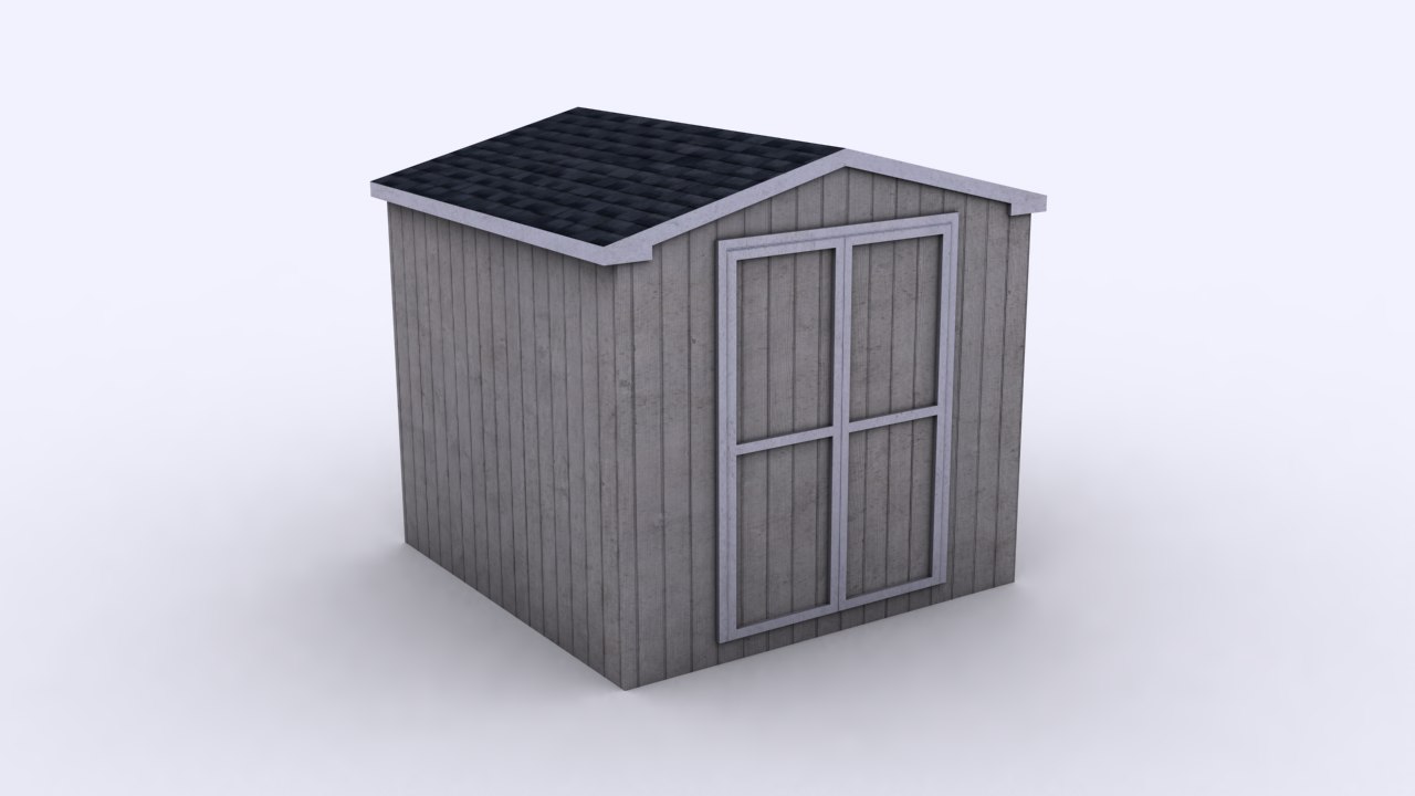 3d model shed