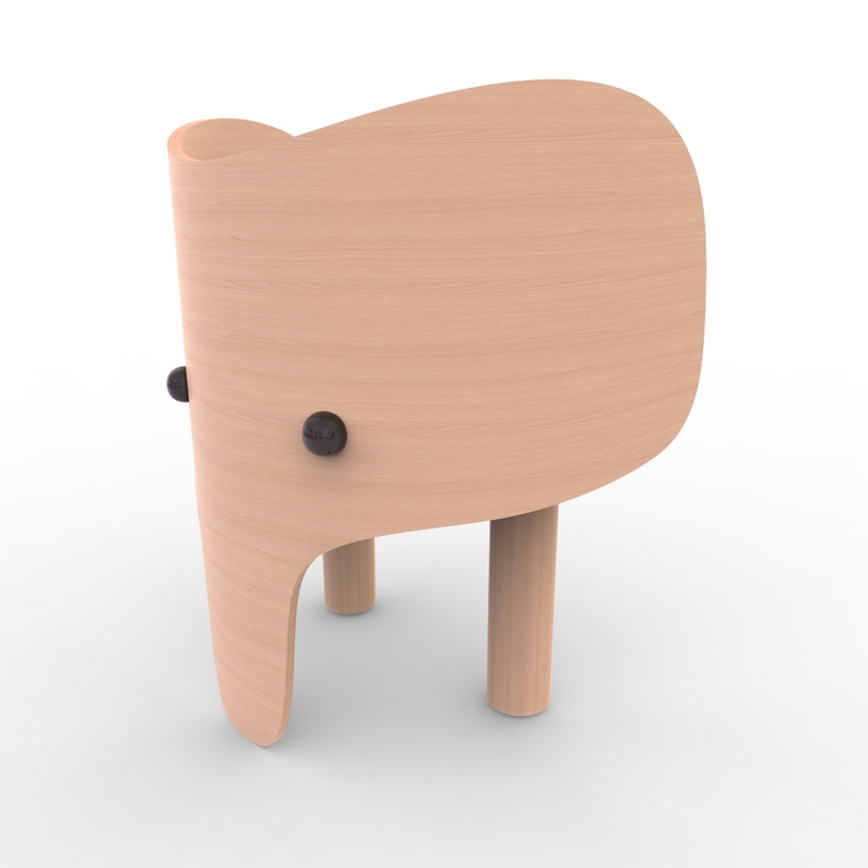 코끼리 의자 디자인 3D 모델 - TurboSquid 1099232