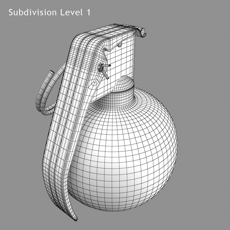 m67 grenade 3d model
