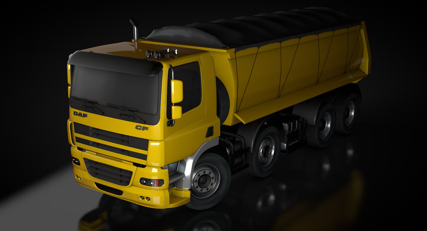 3d model daf cf truck