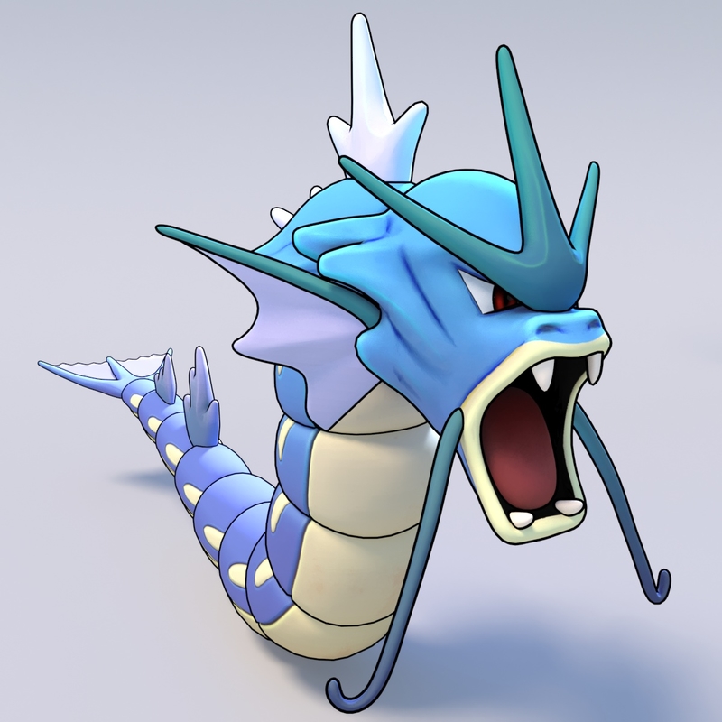 Pokémon Gyarados Modelo 3D - TurboSquid 1099355