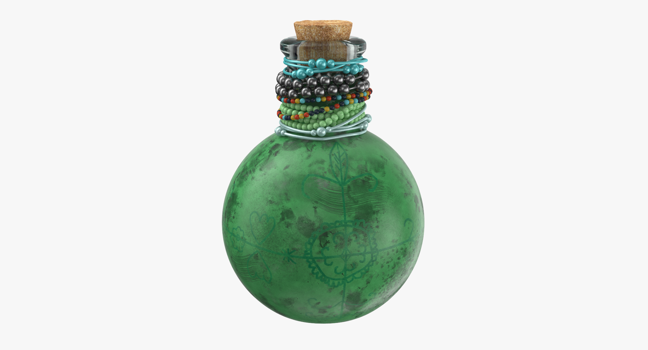 voodoo spirit bottle 02 3d max
